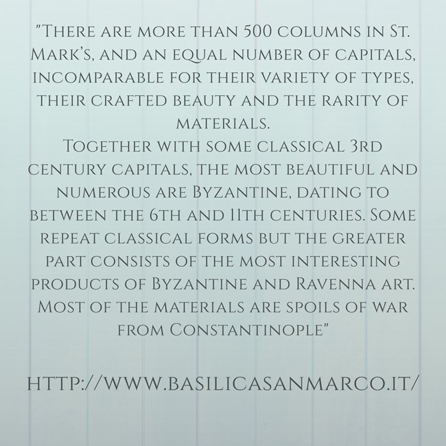 Byzantine spolia on the exterior of St Mark’s Basilica (Venice)