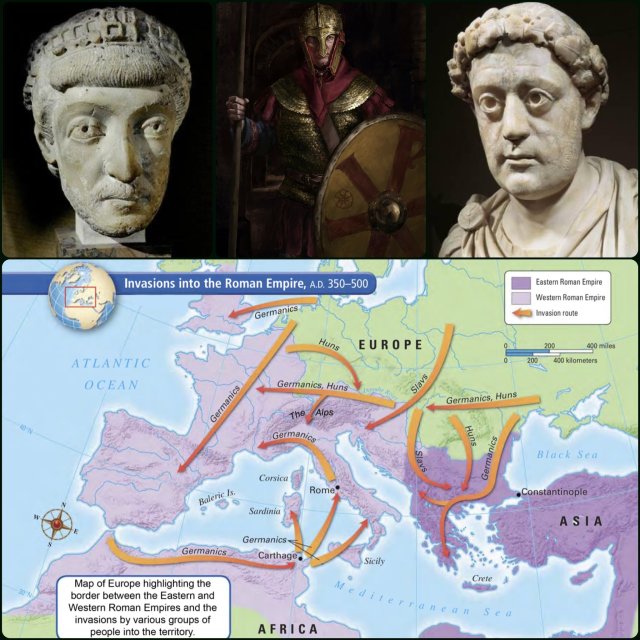 East And West Rome Empire Restored The Western Roman Empire And United